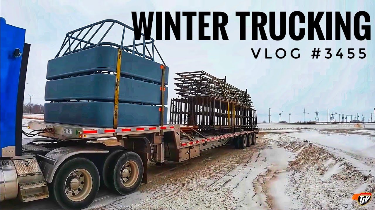 WINTER TRUCKING | My Trucking Life | Vlog #3455