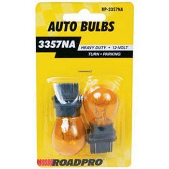 RoadPro RP-3357NA Heavy Duty Automotive Replacement Bulbs - #3357 Amber ...